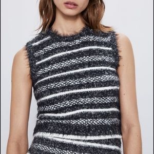 Zara | Tops | Nwt Zara Cozy Luxury Minimalist Faux Fur Top | Poshmark